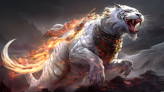 13291886666_Ancient_Chinese_mythic_god_beast_White_Tiger_White ...
