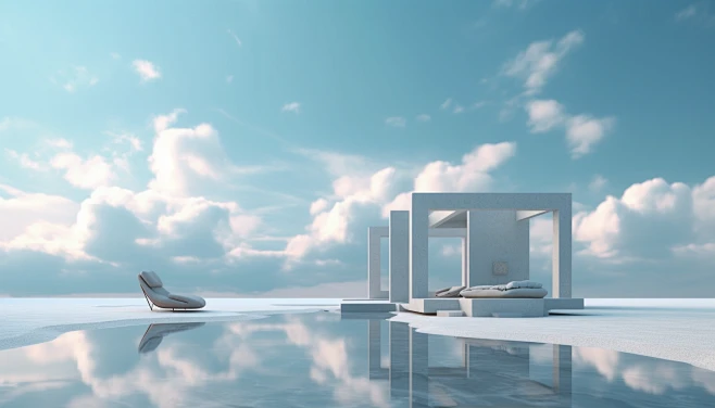 Architectural Splendor: AI-Generated Landscape :: Behance-花瓣网