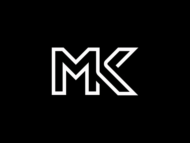 MK Logo fashion linelogo line wordmark logo minimal wordmark letter mo ...