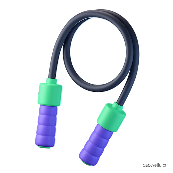 跳绳Skipping Rope-5 @到位啦UI素材 运动健身装备器械3D图标模型-花瓣网