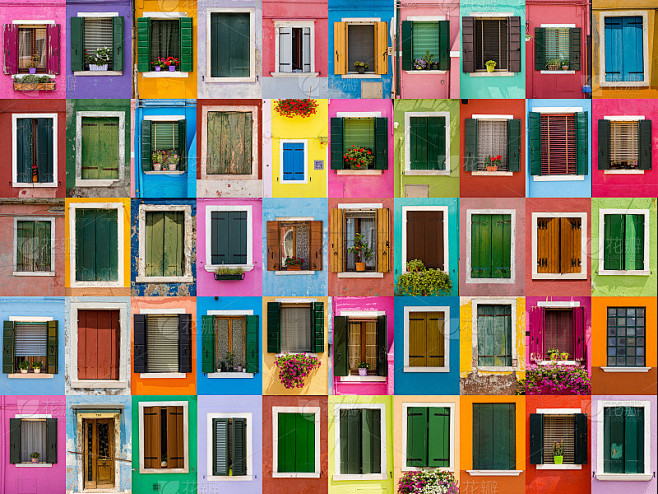 Windows多彩的Burano