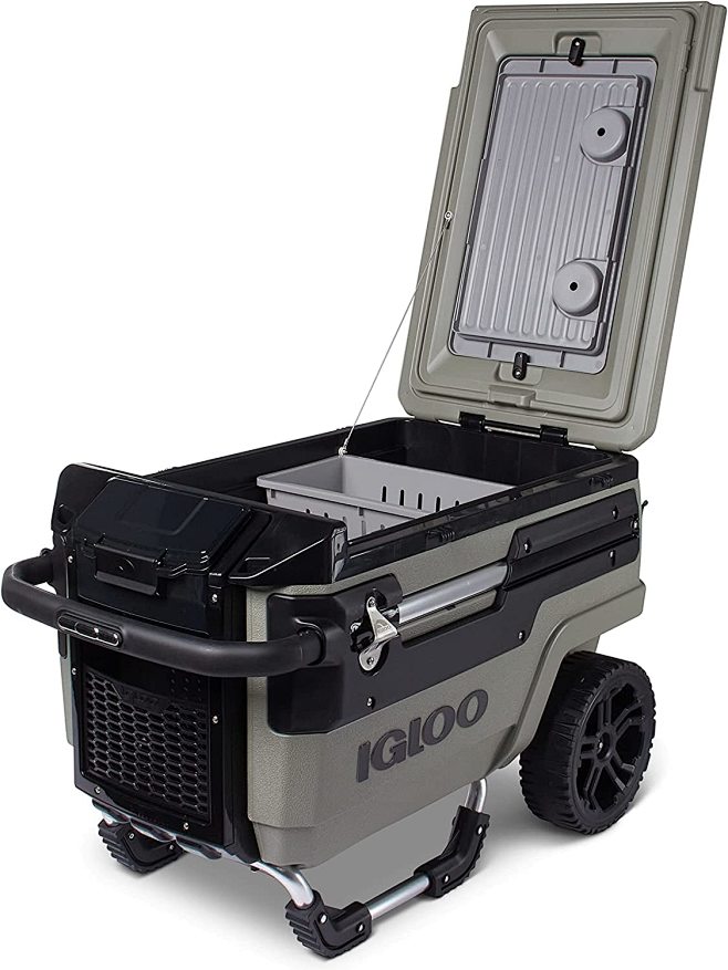 Amazon.com: Igloo 70 Qt Premium Trailmate Wheeled Rolling Cooler, Olive Green : Everything Else