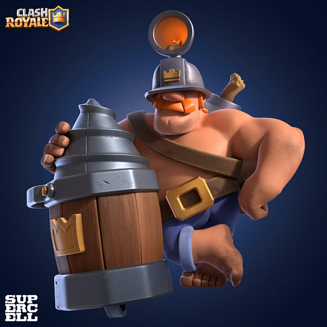 Mighty Miner Clash Royale Champion SUPERCELL-花瓣网