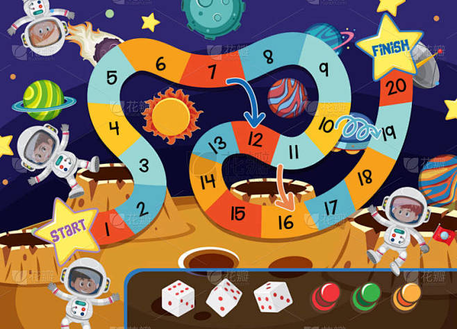 棋盘游戏空间主题