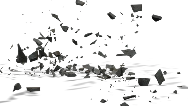 飞溅碎石悬浮石头假山岩石鹅卵石石块石免扣PNG免抠设计元素素材 -花瓣网