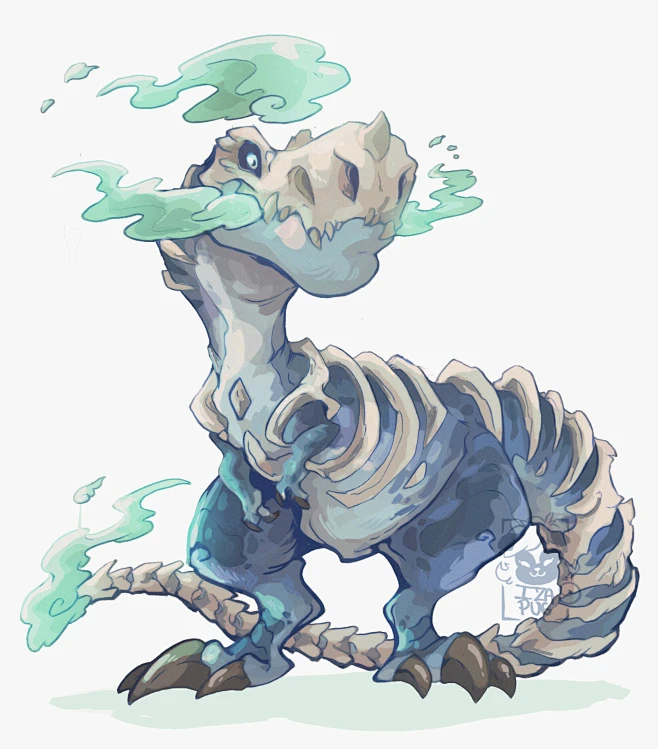 Ghost Dino-花瓣网