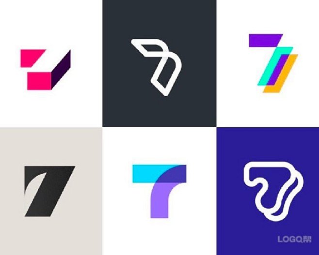 近百张数字“7”主题LOGO设计
