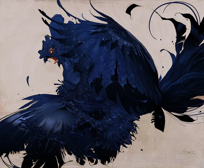 Blue Bantam Demon-花瓣网