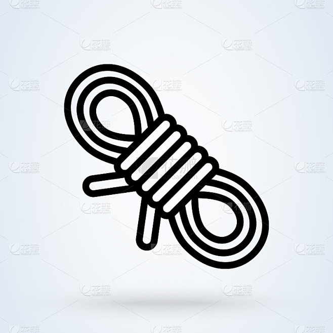 Rope Tied icon. vector Simple modern design illus