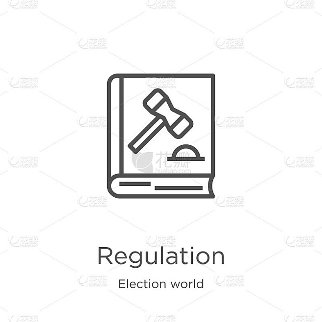 regulation icon vector from election world collect