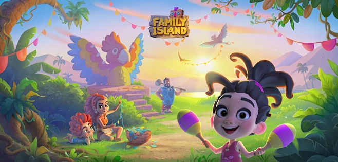 Loading screens and Facebook covers for the Family Island ...
