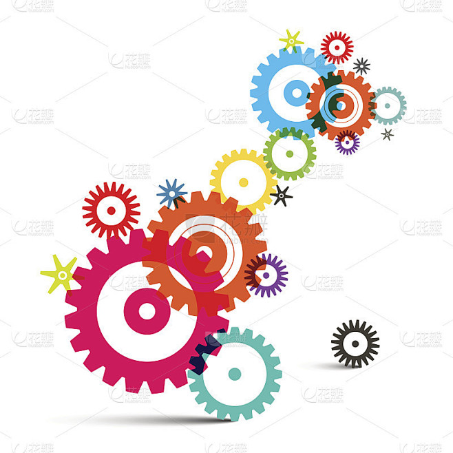 彩色Wheals -齿轮
