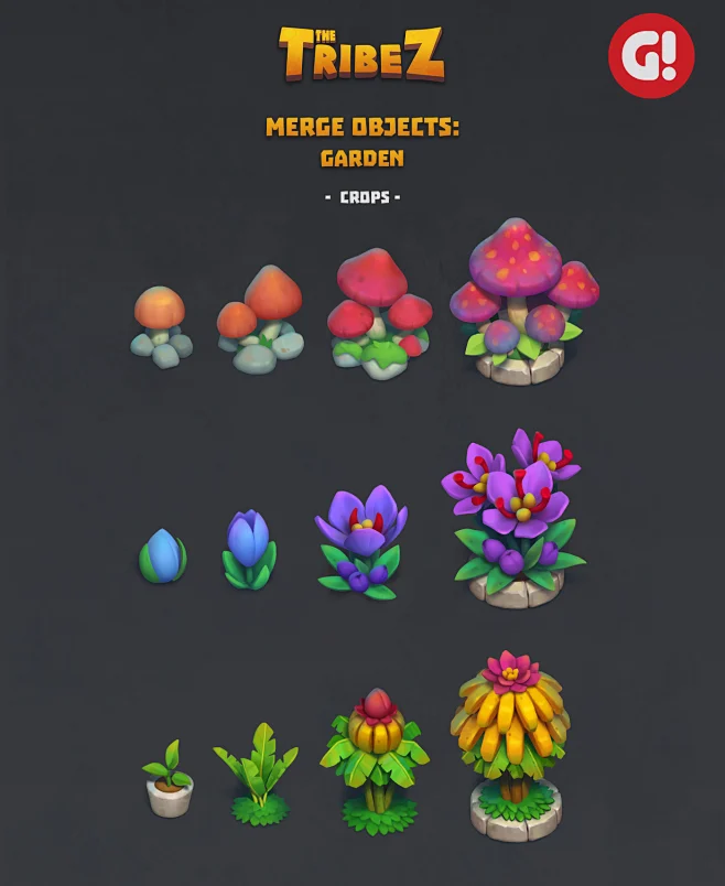 Merge Objects: Garden-花瓣网