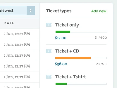 Dribbble - Tickets types by Max Wheeler-花瓣网