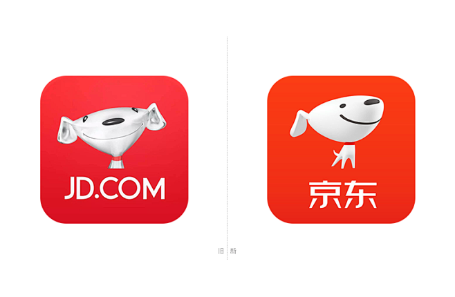 京东LOGO、京东标志，京东品牌形象设计，电商平台设计，电商平台LOGO