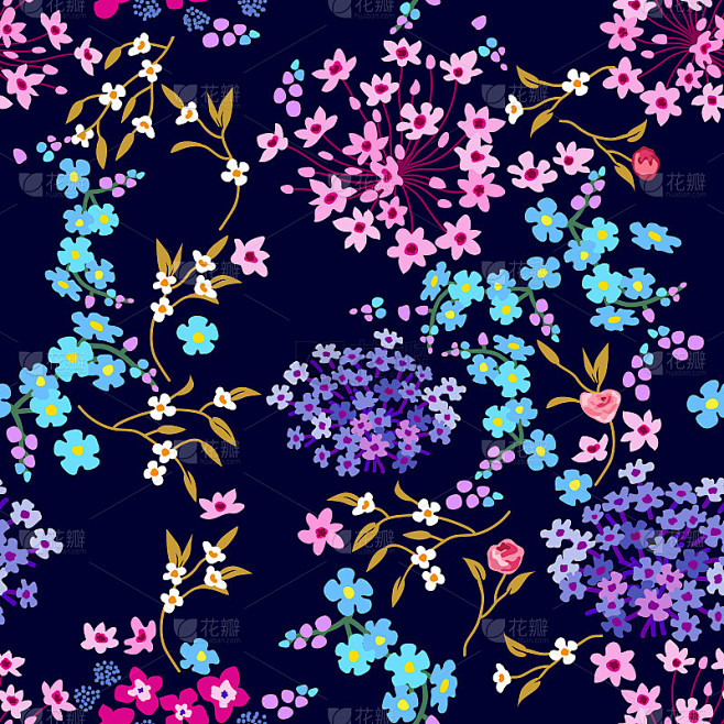 Cute fabric pattern with miniature flowers.