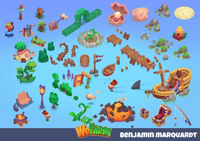 We Farm Concept Art, Ben Marquardt : Assets and concepts from the last ...