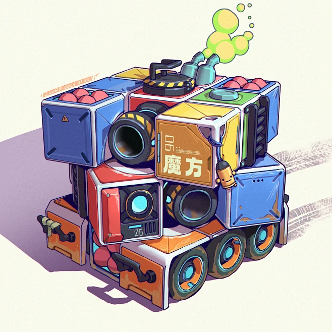 魔方坦克——Cube Tank-花瓣网