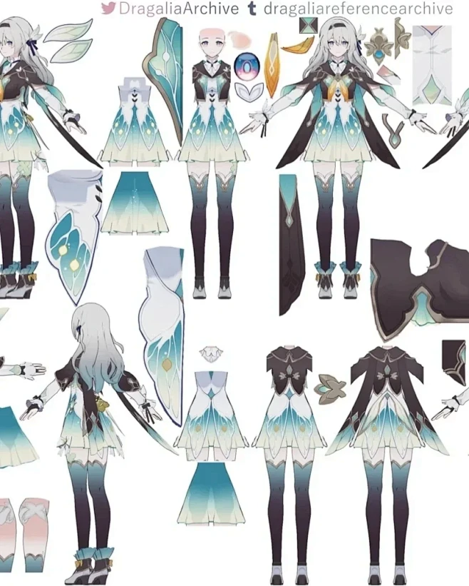 流萤建模模型参考 - 小红书