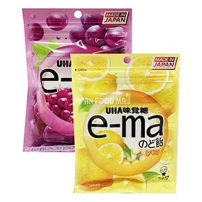 UHA e-ma前额糖果葡萄/柠檬50g-花瓣网