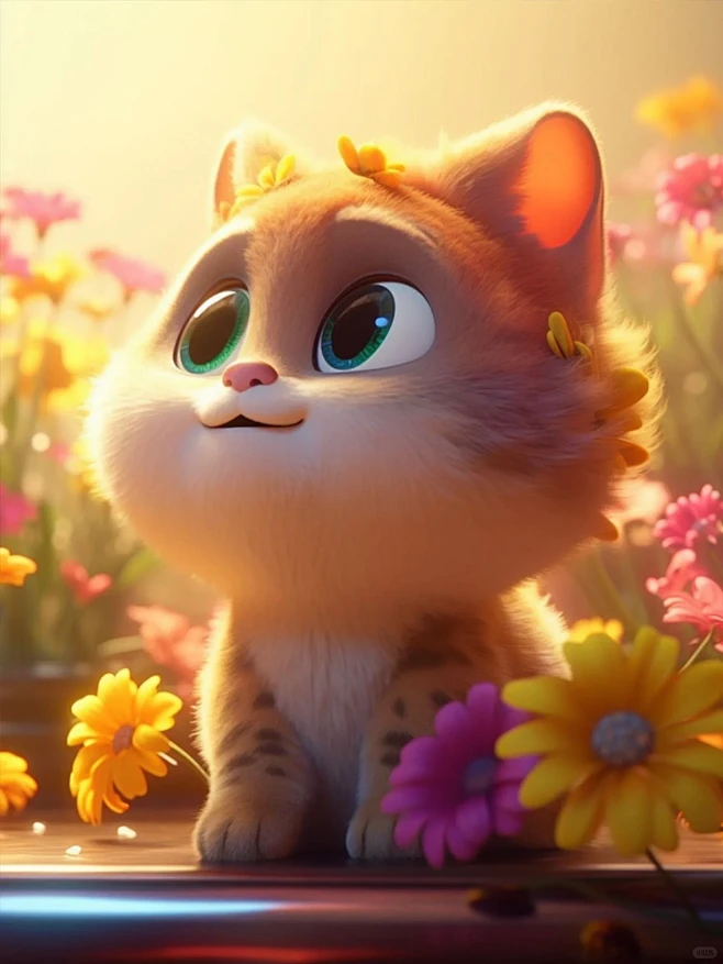 AI®绘画几只萌化了的小猫咪