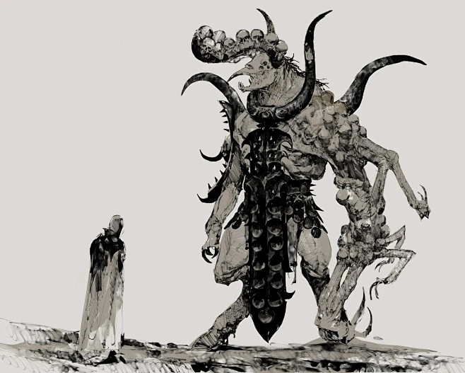 Vessel of Hatred monsters and other sketches-花瓣网