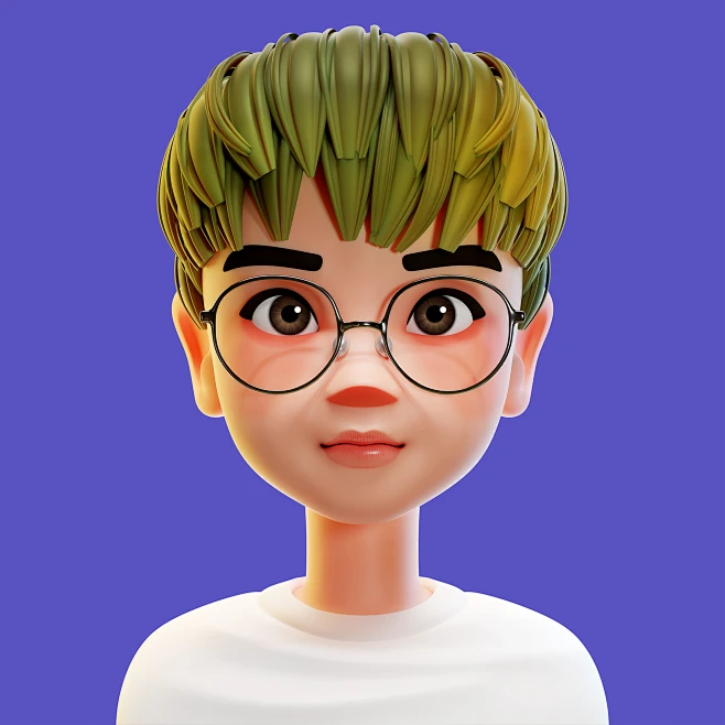 3D Profile Character-花瓣网