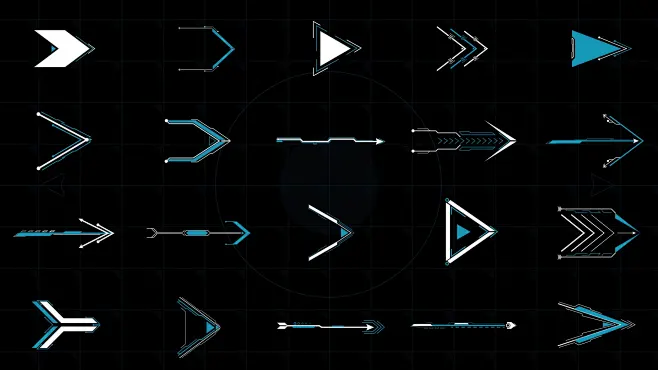 AE模板-700+FUI高科技HUD界面UI动画科幻线条元素包V1.5 Videohive – Extreme HUD Pack V1.5-花瓣网