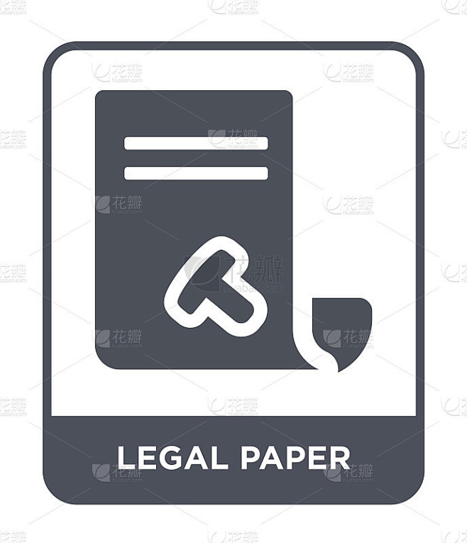 legal paper icon vector on white background, legal