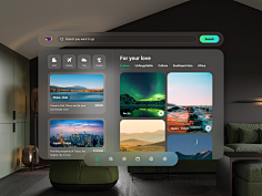 UI_VISION PRO界面设计-花瓣网|陪你做生活的设计师 | rt Home UI Concept app app ui apple ...