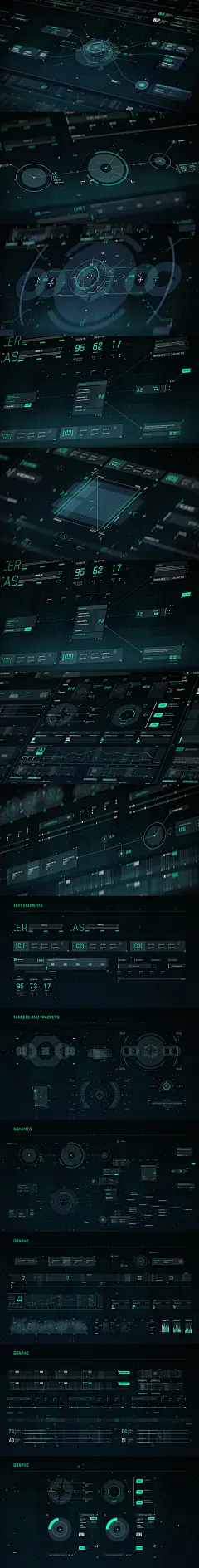 FUI HUD design-花瓣网