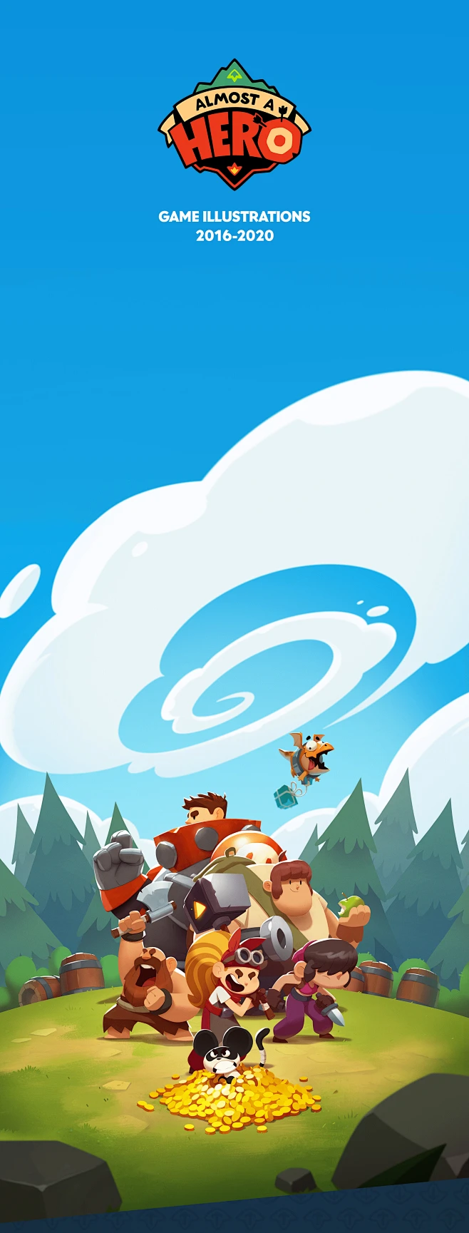 Almost A Hero Game. Game Illustrations. 2016-2020-花瓣网