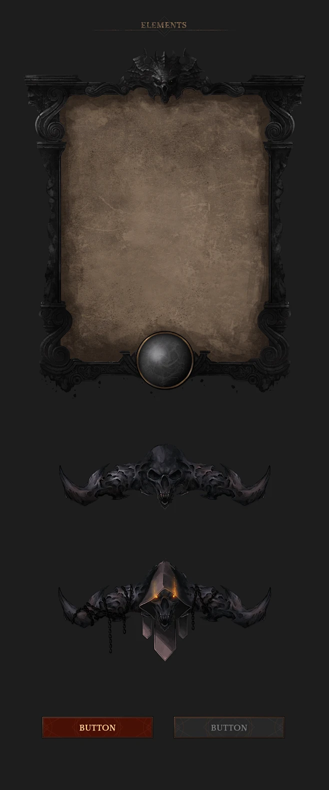 game UI ux diablo mmorpg uidesign GUI-花瓣网