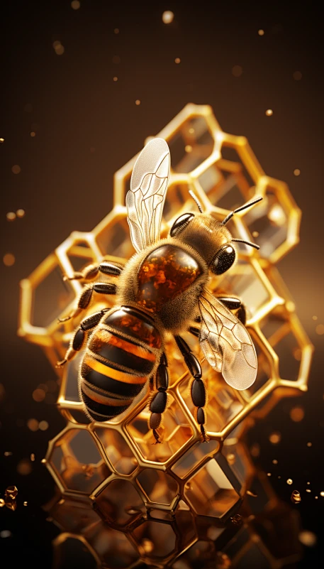 jason_1991_golden_honey_bee_scented_powder_in_the_style_of_futu ...