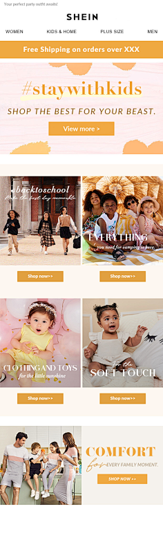 SHEIN|跨境电商|EDM|页面|纯文字|海报|促销|排版-花瓣网|陪你做生活的设计师