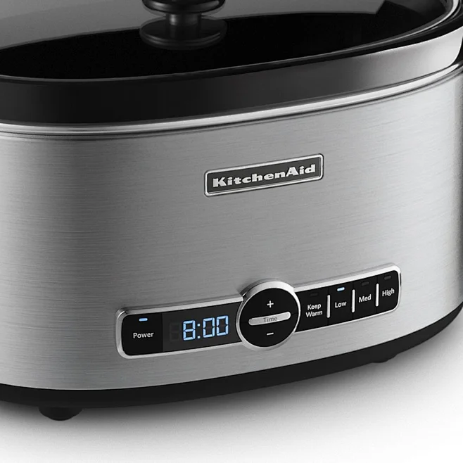 Amazon.com: KitchenAid KSC6223SS 6-Qt. Slow Cooker with Standard Lid ...
