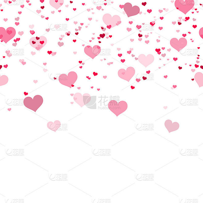 无缝彩纸心背景