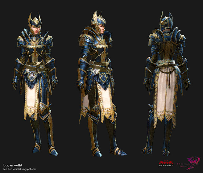 Guild Wars 2 : Phalanx Heavy Armor set, Mia Kim : Guild Wars 2 ...