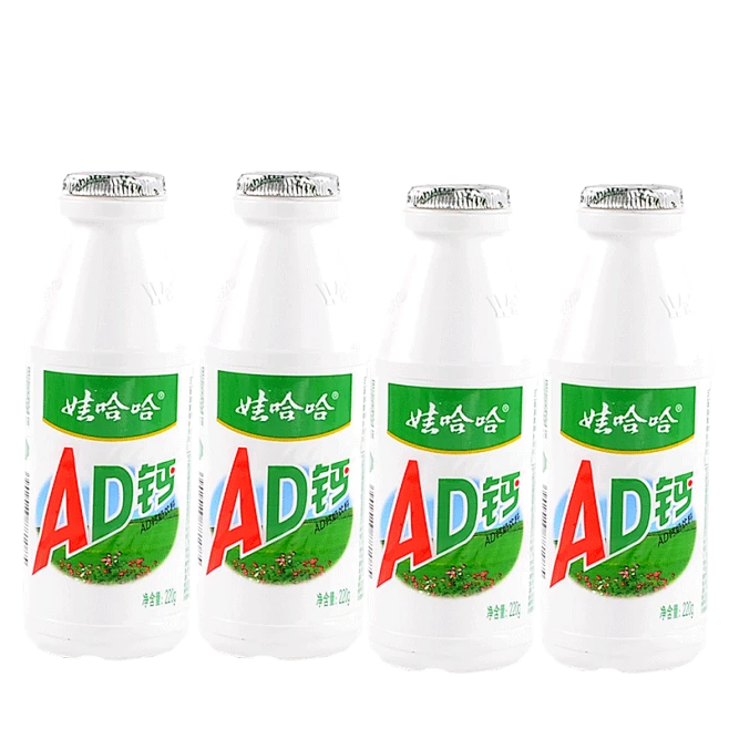 娃哈哈AD钙奶220ml*4瓶大瓶哇哈哈儿童酸奶早餐饮品饮料大AD钙奶-tmall.com天猫-花瓣网