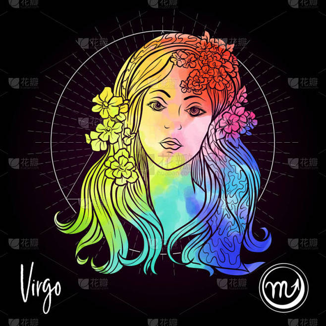 星座。占星星座收集。矢量插图