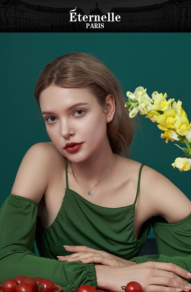 法国Eternelle原创玫瑰花项链轻奢小众纯银锁骨链高级感生日礼物-tmall.com天猫-花瓣网