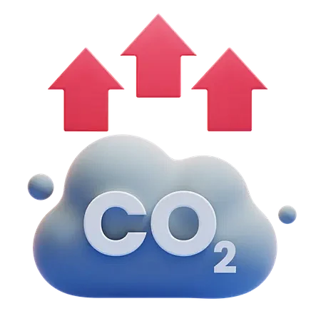 CO2 UP 3D Icon
