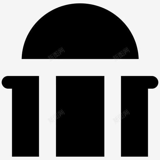 圆形大厅屋顶房地产图标 Icon 标识 标志 Ui图标 设计图片 免费下载 页面网页 平面电商 创意素材 花瓣网