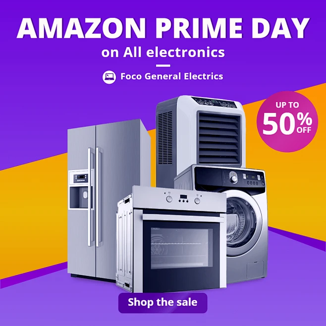 Purple Circle Element Simple Amazon Prime Day Electronics Sale ...