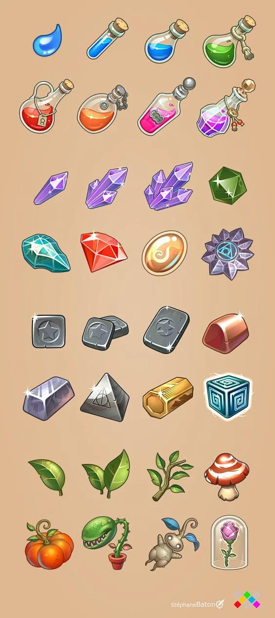 Game concept character UI/UX, background #game #background #level # ...