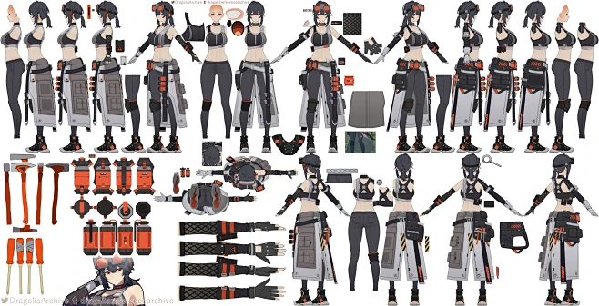 Grace Howard model references by DragaliaArchive-花瓣网