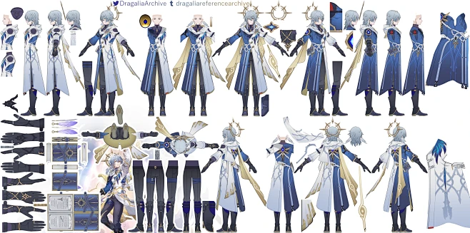 Sunday model references by DragaliaArchive-花瓣网
