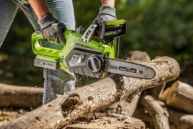 Amazon.com : Earthwise LCS32010 10-Inch 20-Volt Lithium Ion Cordless ...
