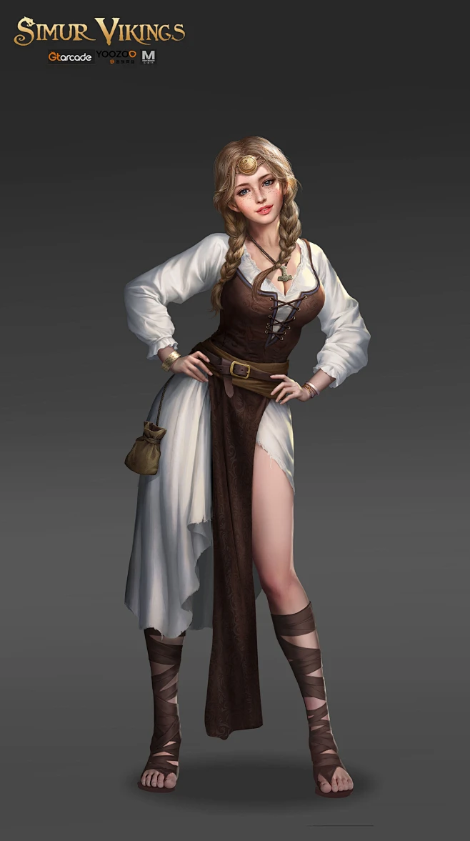 ArtStation - Characters for Simure Vikings game, Lovely Magicican-花瓣网
