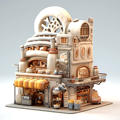 C4D&p4D-花瓣网|陪你做生活的设计师 | c4d小场景